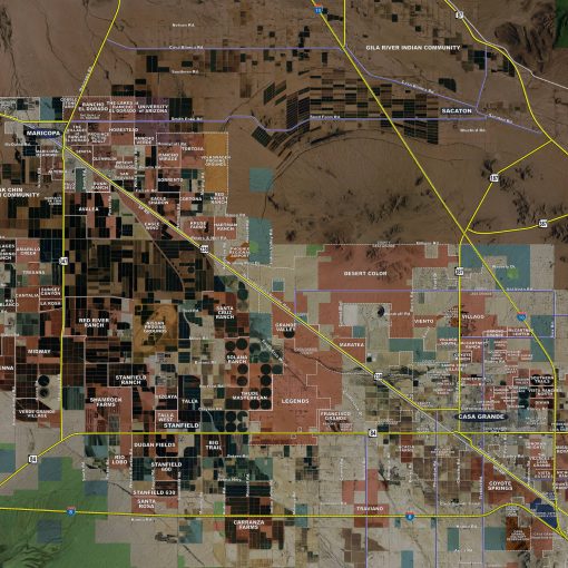 Pinal County - Rolled Aerial Map - Landiscor Real Estate Mapping